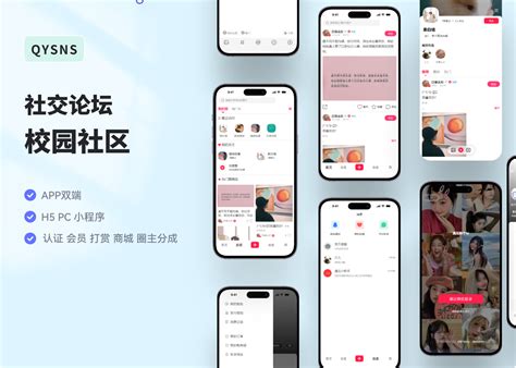 最新校园圈子校园论坛社区（交友、博客、社交、陌生人社交）论坛校园社区系统 论坛小程序 社区小程序 商城论坛小程序 1 1仿小红书源码qysns