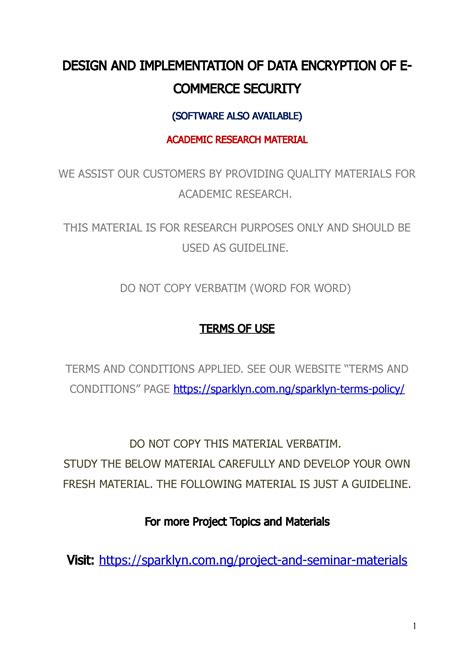 Data Encryption Of E Commerce Security Design And Implementation Of Data Encryption Of E