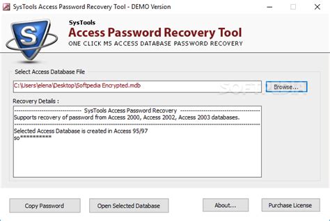 Access Password Recovery Tool Download Softpedia