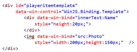 list view data binding in windows 8 javascript metro application