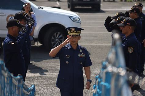 Rear Admiral Armand Balilo And Members Of The Philippine Coast Guard