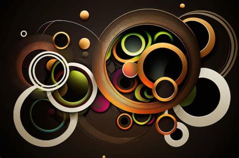 Premium Photo Design Geometric Circles Created With Generative Ai