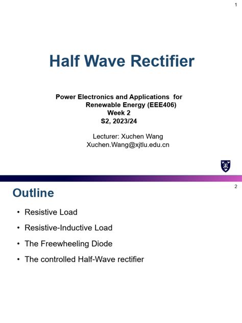 Week 2halfwave Rectifier Pdf Rectifier Root Mean Square
