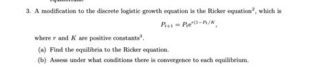 3 A Modification To The Discrete Logistic Growth