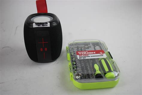 Biconic Bluetooth Speaker Jlab Wireless Earbud Charging Case And More Pieces Property Room