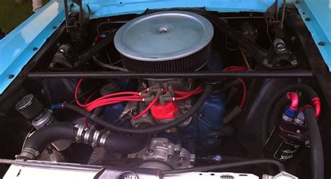 High Winding K Code 289 Ford Mustang At The Race Track