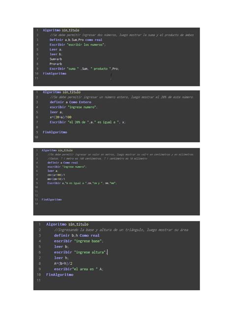 S03 S1 Ejercicios Resueltos Algoritmos Studocu