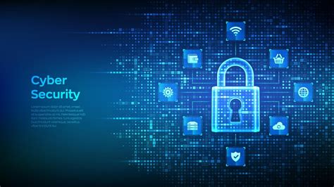 Premium Vector Cyber Security Data Protection Padlock Lock Icon Cybersecurity Icons