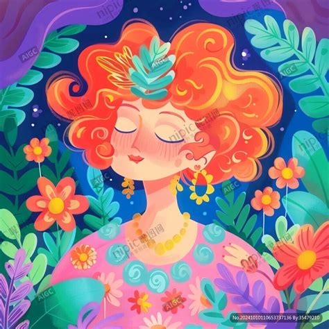 Ai创作图扁平插画时尚梦幻 梦幻少女插画 插画梦幻女孩 花丛女孩插画 采橙汁的花仙子插画 梦幻人物创意插画 星空女孩插画 花仙子插画 花卉少女插画 整容整形花季少女插画 许愿女孩插画 处女座