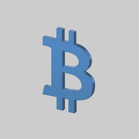 3d bitcoin logo 3d model 5 3ds dwg dxf fbx ige unknown obj