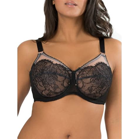 Smart And Sexy Womens Plus Size Retro Lace And Mesh Unlined Underwire Bra