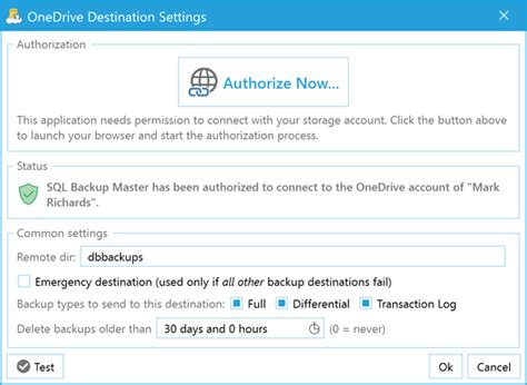 Sql Backup Master Back Up To Onedrive