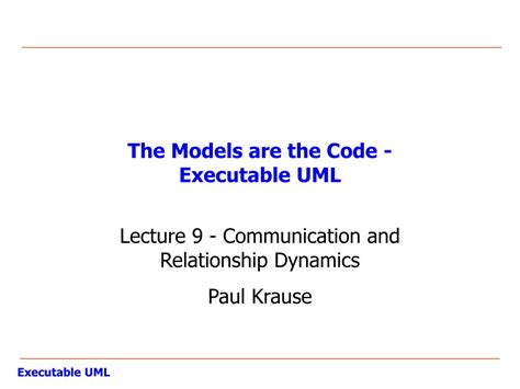 Ppt The Models Are The Code Executable Uml Powerpoint Presentation
