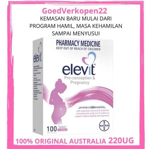 Elevit Pregnancy Multivitamin Elevit Australia Lazada Indonesia