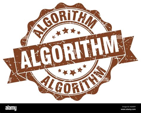 Algorithm Stamp Sign Seal Stock Vector Image And Art Alamy