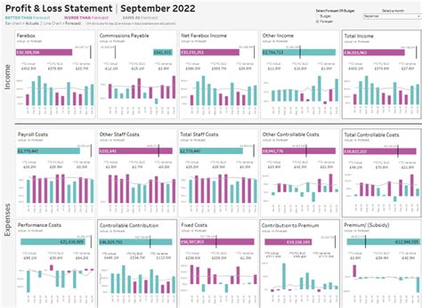 7 Great Tableau Income Statement Examples