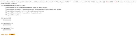 Solved Minitab SPSS SAS JMP And R A Why Is It Not Chegg
