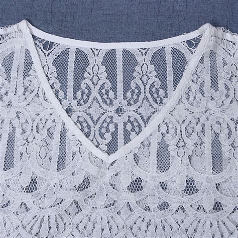 Летний купальник кружевной ажурный вязаный крючком Пляжное бикини накидка с длинным рукавом