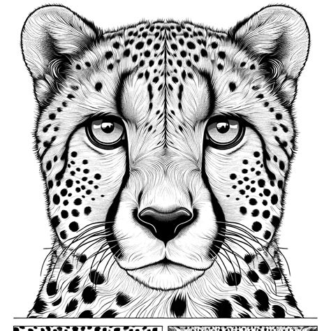 Cheetah Sprinting Coloring Page Lulu Pages