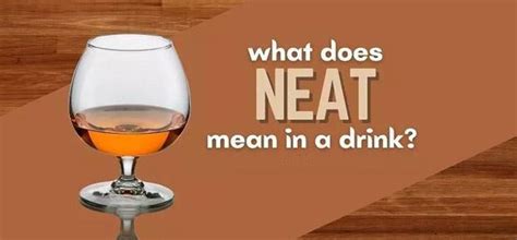 Neat Drink Meaning Terminology 101