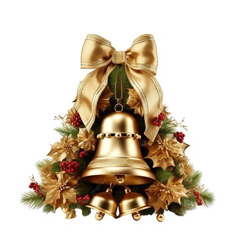 Elements Christmas Decor Christmas Tree And Golden Christmas Bell Christmas Celebration