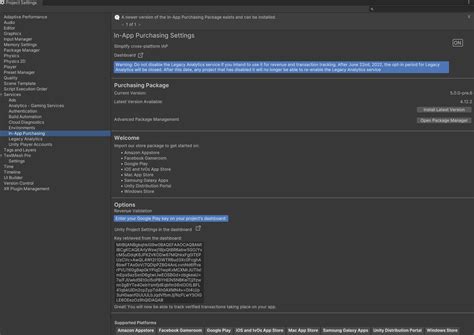 Cant Enable In App Purchasing In Unity Dashboard Project Unity Services Unity Discussions