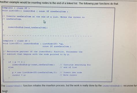 Another Example Would Be Inserting Nodes To The End