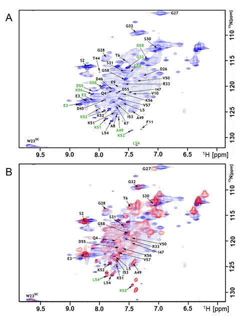 Backbone Resonance Assignment At Ph 45 A 1 H 15 N Hsqc In The Download Scientific Diagram