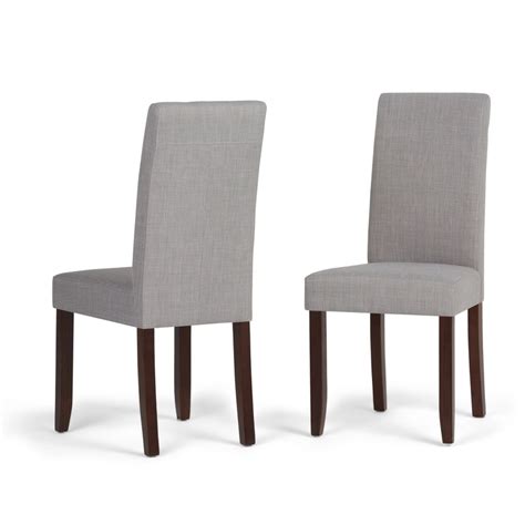 Acadian Parson Dining Chair Set Of 2 Dove Gray Foundation
