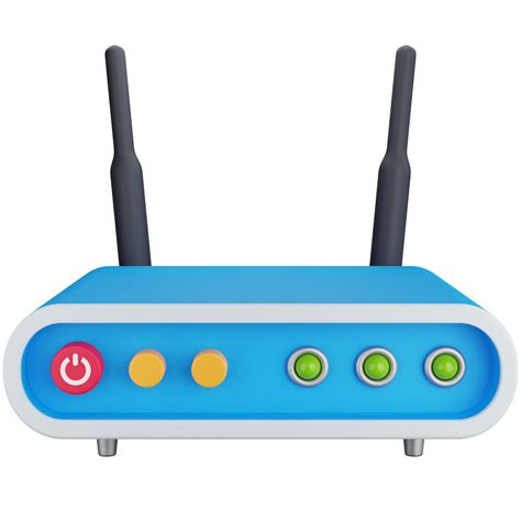 3d Icon Illustration Router Wireless 21553204 Png