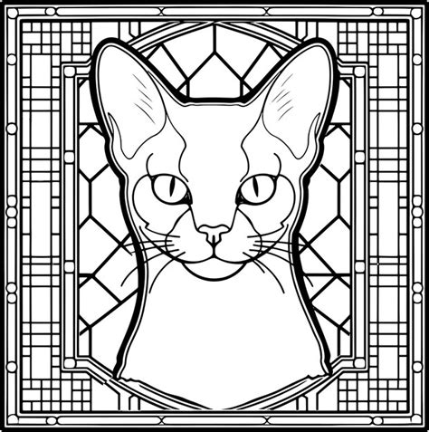 7 000 Cat With Stained Glass Details Pictures