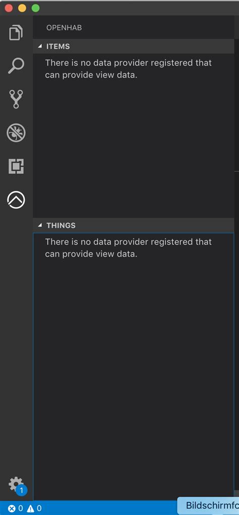 Items Things Trees Not Visible In VS Code EXPLORER Side Bar With OH Extension VS Code