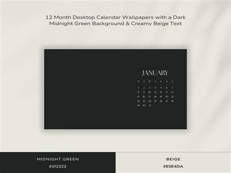 2024 Desktop Wallpaper Calendar Minimalist Dark Aesthetic Desktop