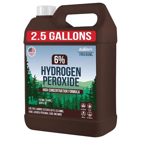 Natures Freedom Hydrogen Peroxide 6 Concentrate H2o2 And