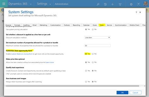 Customize Opportunity Close Dialog Box Dynamics 365 Talk