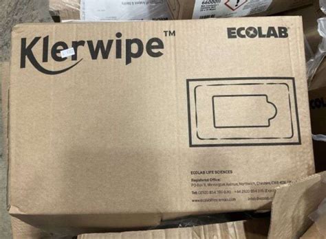 1 Box Ecolab Klerwipe Low Residual Peroxide Wipes 20 Packs 15 Wipes In Each Pack Metzger