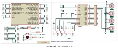 Vector Schematic Diagram Electronic Device On Stock Vector Royalty