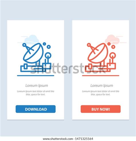 Antenna Communication Parabolic Satellite Space Blue Stock Vector Royalty Free 1471325564