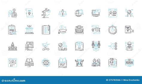 Interactive Teaching Linear Icons Set Engaging Innovative Responsive Collaborative Dynamic