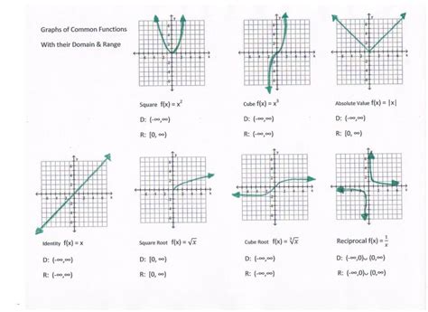 exponential function graphs worksheet function worksheets