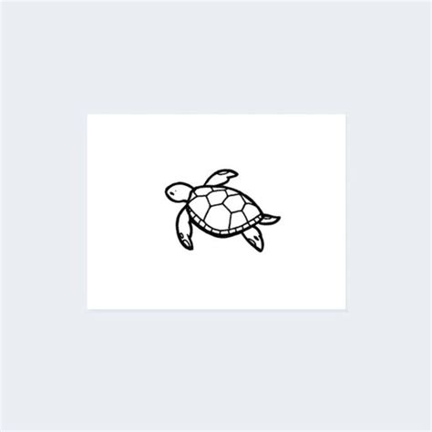 Simple Turtle Tattoo Design