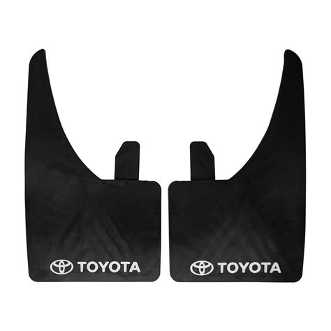 Toyota White Logo Mudflaps Set Of 2 C Bradley Motorsport