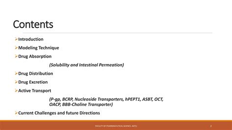 Computational Modeling In Drug Disposition Pptx
