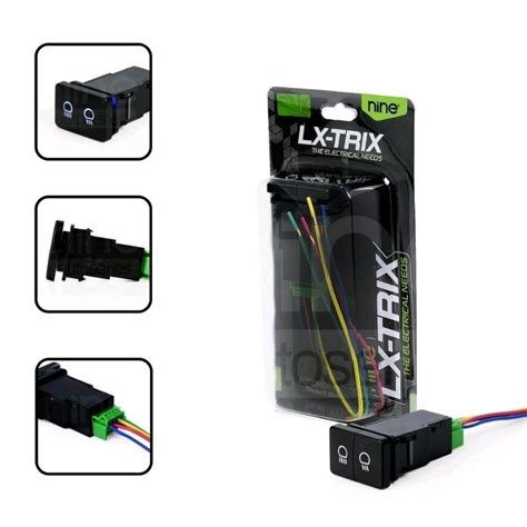 Jual SAKLAR MOBIL SWITCH 2 TOMBOL FOGLAMP LAMPU TEMBAK 3 MODE NINESAKLAR MOBIL SWITCH 2 TOMBOL