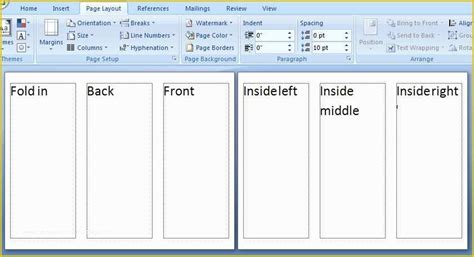 Free Tri Fold Brochure Template Word Of Ms Word Tri Fold Brochure