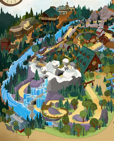 First Look At Fun Map Of Piston Peak Cars Land Replacing Rivers Of