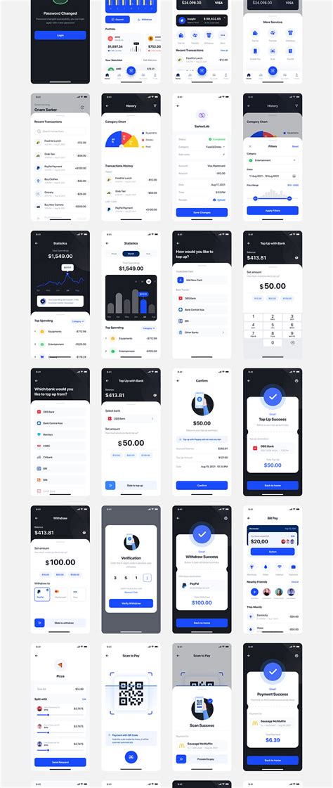 Bankgo E Wallet App Ui Kit By Ajoy Sarker🏅 On Dribbble