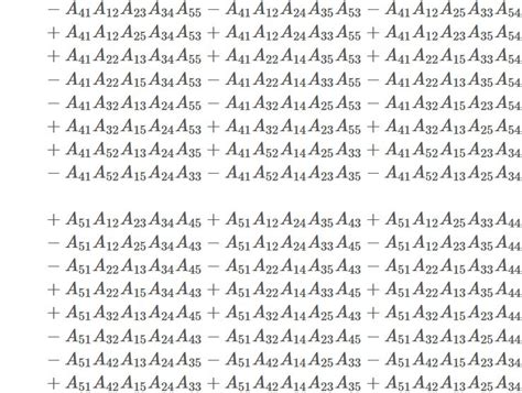 Determinant Of A 5x5 Matrix Semath Info