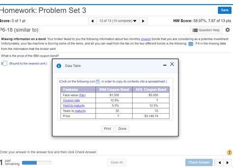 Solved Save Homework Problem Set 3 Score 0 Of 1 Pt P6 18