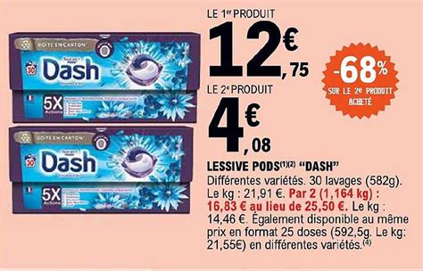 Promo Lessive Pods Dash Chez E Leclerc Icatalogue Fr